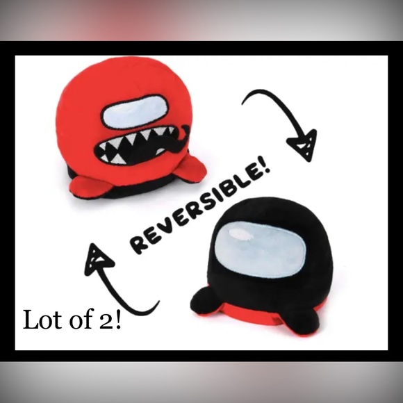 Among Us | Toys | Lot Of 2 Among Us Reversible Plush Impostor Crew Mate ...